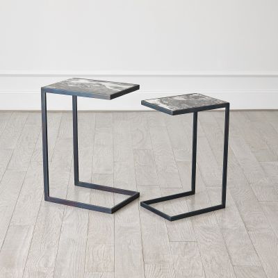Studio A Home Nudge Nesting Table (Gunmetal - Large) - GV-7.91665 | Modern Furniture Canada